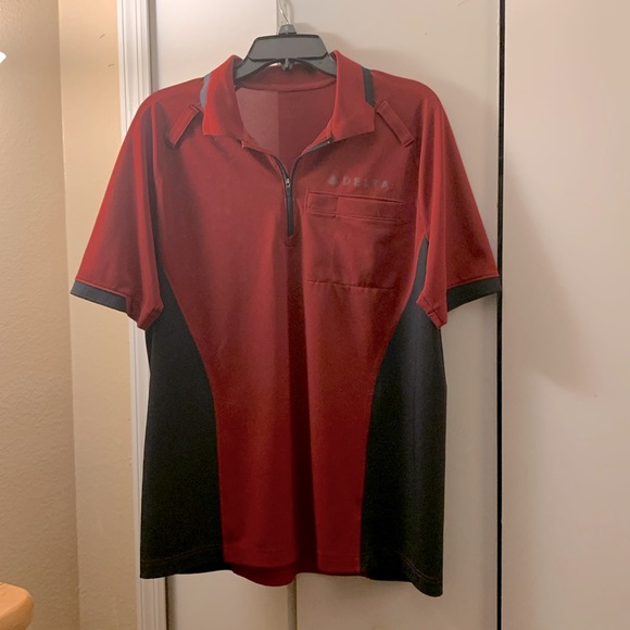 Lands' End | Shirts | Lands End Guc Mens Delta Ramp Zip Up Polo Shirt ...